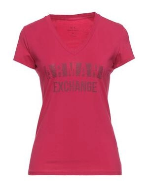 Armani Exchange T-shirt Fuchsia Size Cotton, Elastane - Pink