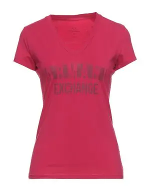 Armani Exchange T-shirt Fuchsia Size Cotton, Elastane
