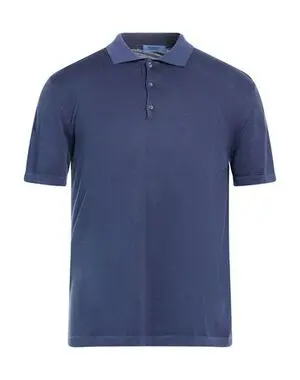 Crossley Man Polo Shirt Green Size M Cotton Blue