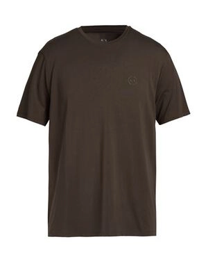 Armani Exchange T-shirt Size Cotton, Elastane - Brown