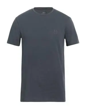 Armani Exchange Man T-shirt Red Size Xs Cotton, Elastane Navy