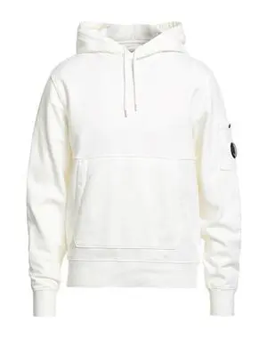C.P. COMPANY Cotton Fleece Hoodie - White
