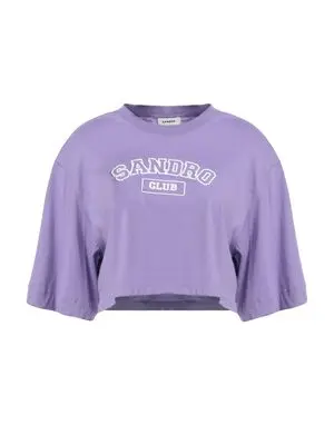 Sandro Cropped Jersey T-shirt