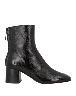 Sandro Glossed-leather Ankle Boots