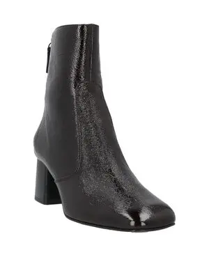 Sandro Glossed-leather Ankle Boots