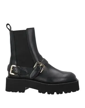 Sandro Leather Ankle Boots - Black