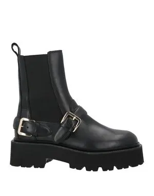 Sandro Leather Ankle Boots - Black