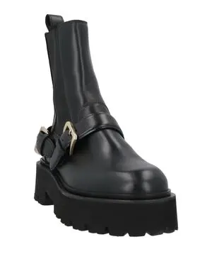 Sandro Leather Ankle Boots - Black