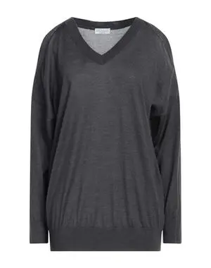 Brunello Cucinelli Cashmere And Silk Sweater - Grey