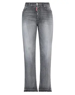 Women's Grey Straight Leg Jeans