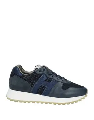 Hogan Leather And Textile Low-top Sneakers - Blue