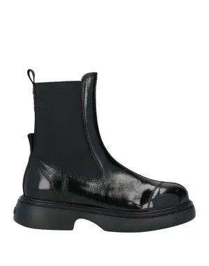 GANNI Ankle Boots Leather - Black