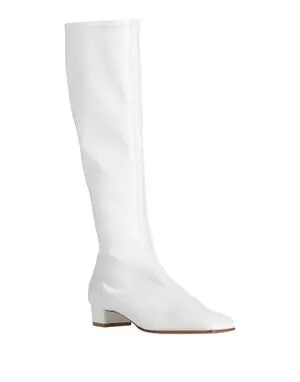 By Far Leather Square Toe Zipper Fastening Boots