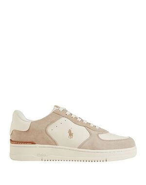 Polo Ralph Lauren Masters Court Leather-suede Sneaker Sneakers Size Leather - Beige