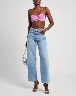 Gcds Distressed Strapless Top