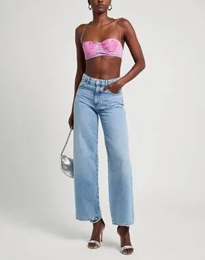 Gcds Distressed Strapless Top