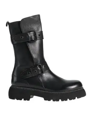 CALPIERRE Leather Biker Ankle Boots