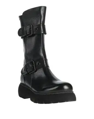 CALPIERRE Leather Biker Ankle Boots