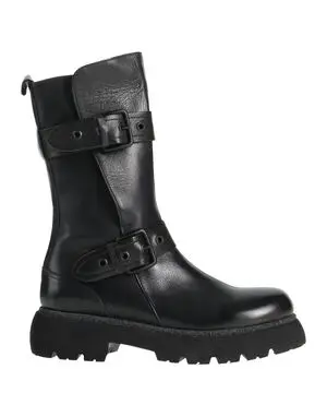 CALPIERRE Leather Biker Ankle Boots