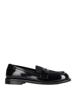 Max & Co. Patent Leather Penny Loafers With Calf Hair Accents
