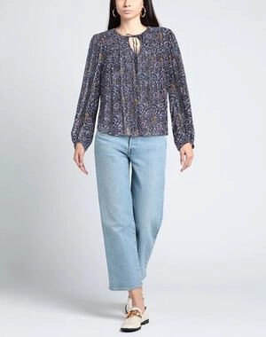 MARANT ETOILE Dark Floral Print Viscose Blouse