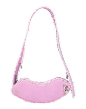 Gcds Shoulder Bag In Cotton And Leather - Pink