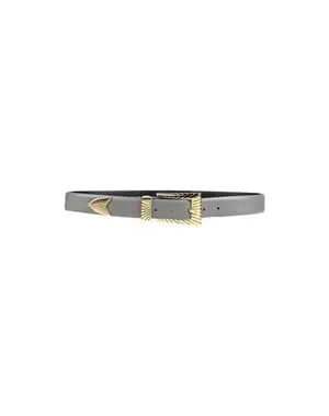 Alberta Ferretti Soft Leather Belt - Grey