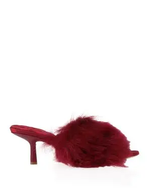 Burberry Shearling Sandals - Red