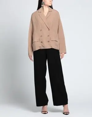 MANILA GRACE Lyocell And Linen Blazer