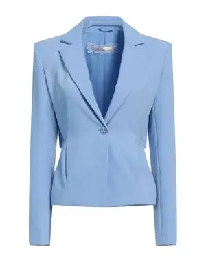 Patrizia Pepe Single-breasted Blazer - Azure