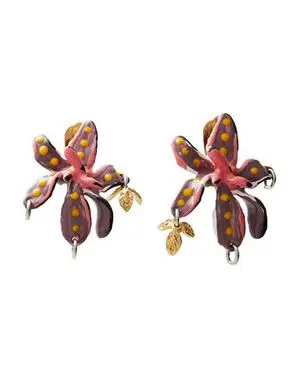 Marni Clip-on Earrings - Purple