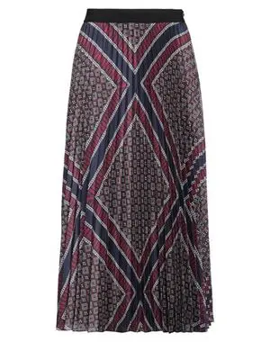 Sandro Pleated Midi Skirt - Blue