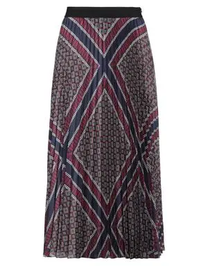 Sandro Pleated Midi Skirt - Blue