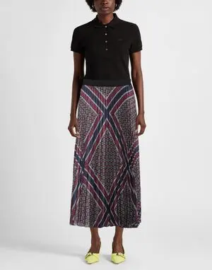 Sandro Pleated Midi Skirt - Blue