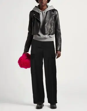 Sandro Cargo Pants In Polyester, Virgin Wool, And Elastane