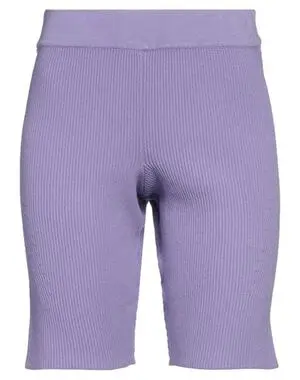 VICOLO Knitted High-waisted Shorts - Purple