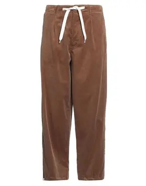Emporio Armani Cotton Corduroy Tapered Trousers - Brown