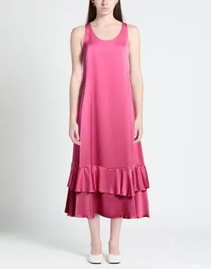Liu Jo Midi Flared Satin Dress