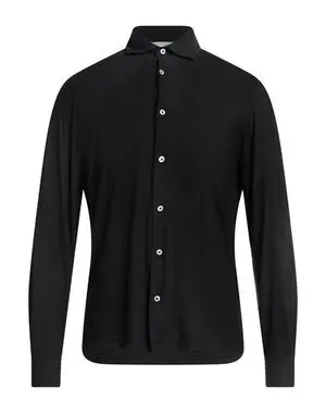 FILIPPO DE LAURENTIIS Man Shirt Blue Size 40 Cotton Black