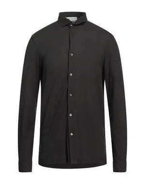 FILIPPO DE LAURENTIIS Man Shirt Blue Size 40 Cotton Brown