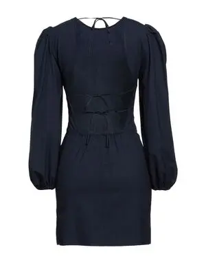 GANNI Mini Dress Ecovero Viscose Blend