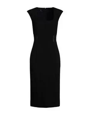 Pinko Midi Bodycon Dress With Tulle Trim