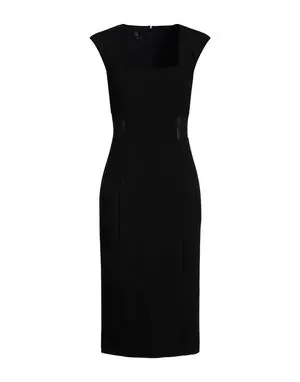 Pinko Midi Bodycon Dress With Tulle Trim