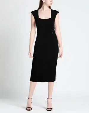 Pinko Midi Bodycon Dress With Tulle Trim
