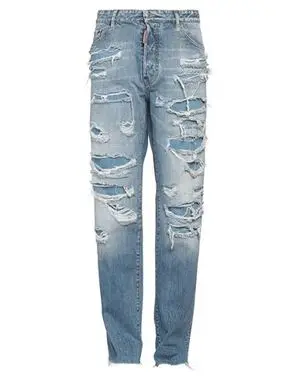 Dsquared2 Jeans Size Cotton, Cow Leather