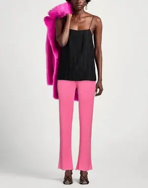 HINNOMINATE Flared Ribbed Knit Pants - Fuchsia