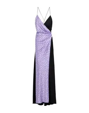 Pinko Maxi Dress In Polyester And Elastane
