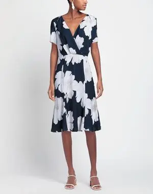 MARCIANO Floral-print Midi Dress - Navy
