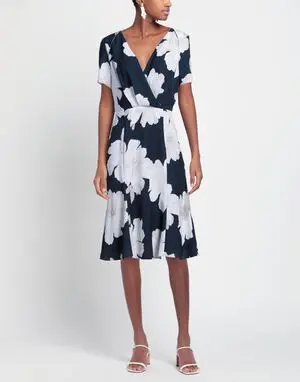 MARCIANO Floral-print Midi Dress - Navy