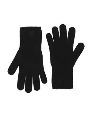 Givenchy Lightweight Wool Knit Gloves Black